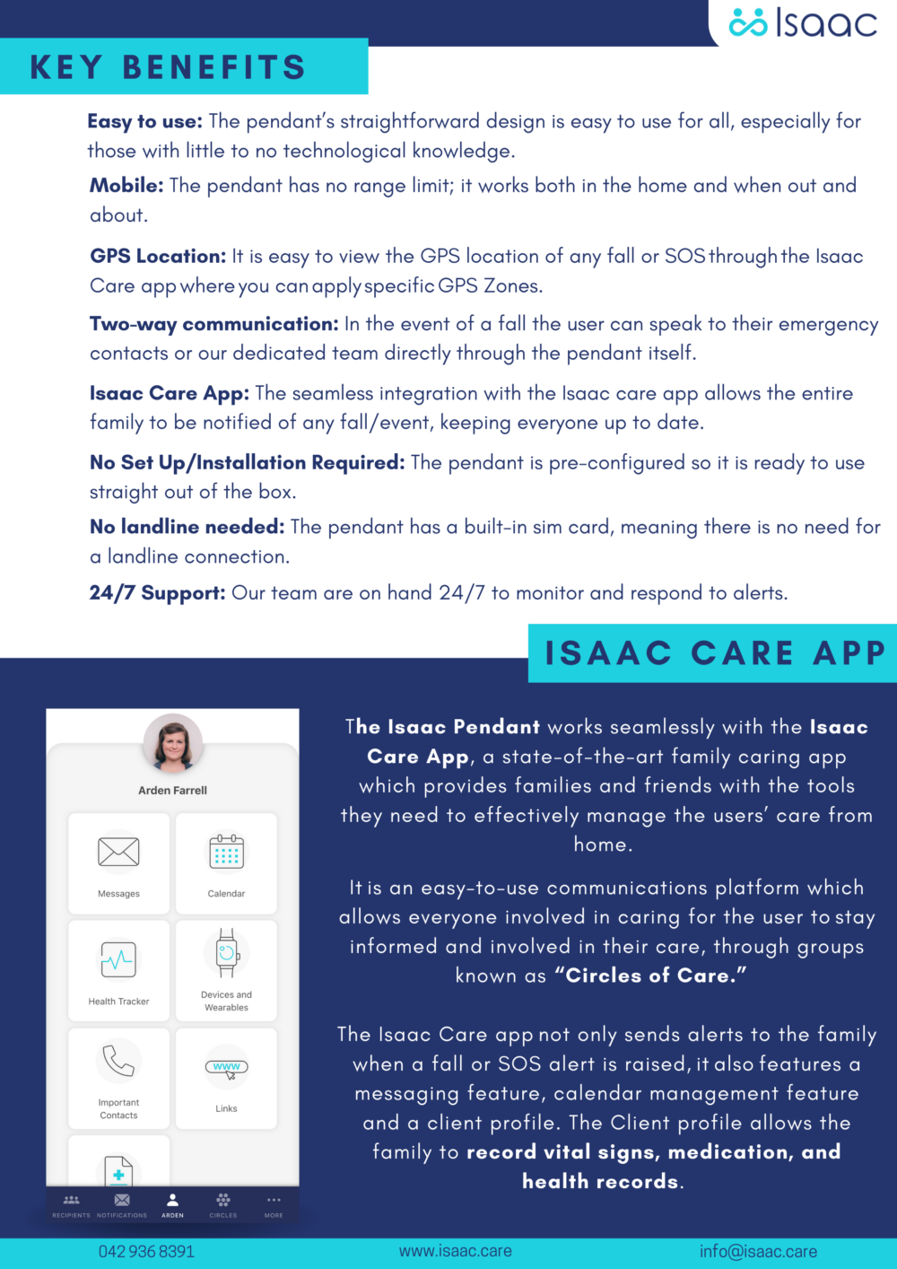 Isaac Care launches the Isaac Pendant